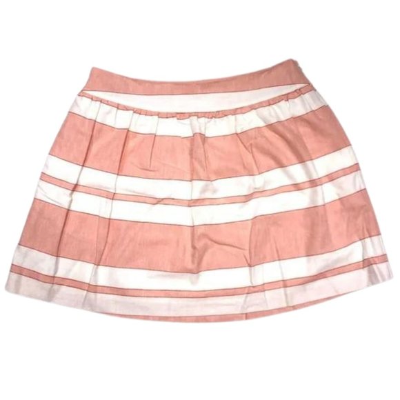 Jenny Han | Skirts | Jenny Han Peach And White Striped Skirt | Poshmark